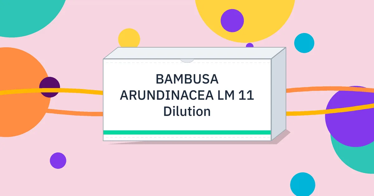 Symbolbild: Packung mit der Aufschrift BAMBUSA ARUNDINACEA LM 11 Dilution (PZN 12787637) – Verfügbarkeit und Bezug in Apotheken in Frankfurt am Main