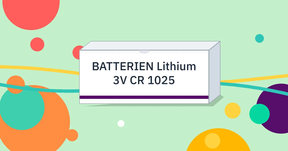 Symbolbild: Packung mit der Aufschrift BATTERIEN Lithium 3V CR 1025 (PZN 00882336) – Verfügbarkeit und Bezug in Apotheken in Frankfurt am Main