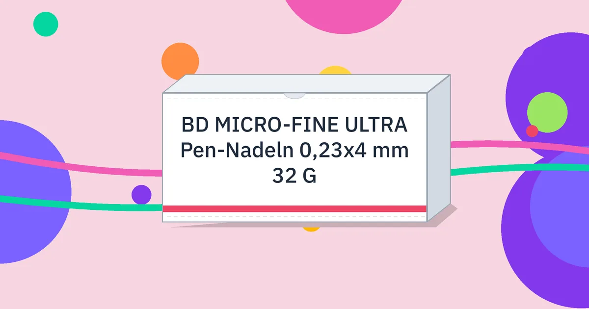 Symbolbild: Packung mit der Aufschrift BD MICRO-FINE ULTRA Pen-Nadeln 0,23x4 mm 32 G (PZN 15253824) – Verfügbarkeit und Bezug in Apotheken in Frankfurt am Main