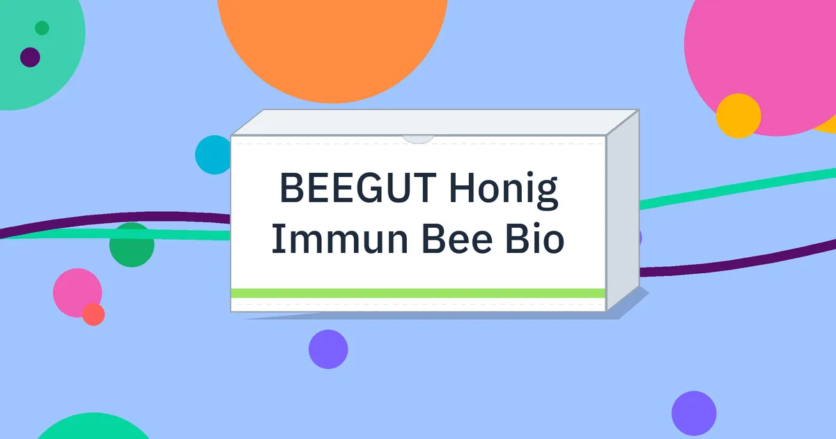 Symbolbild: Packung mit der Aufschrift BEEGUT Honig Immun Bee Bio (PZN 18366871) – Verfügbarkeit und Bezug in Apotheken in Frankfurt am Main