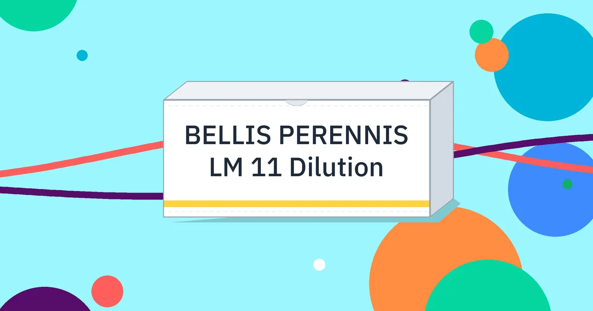 Symbolbild: Packung mit der Aufschrift BELLIS PERENNIS LM 11 Dilution (PZN 12791573) – Verfügbarkeit und Bezug in Apotheken in Frankfurt am Main