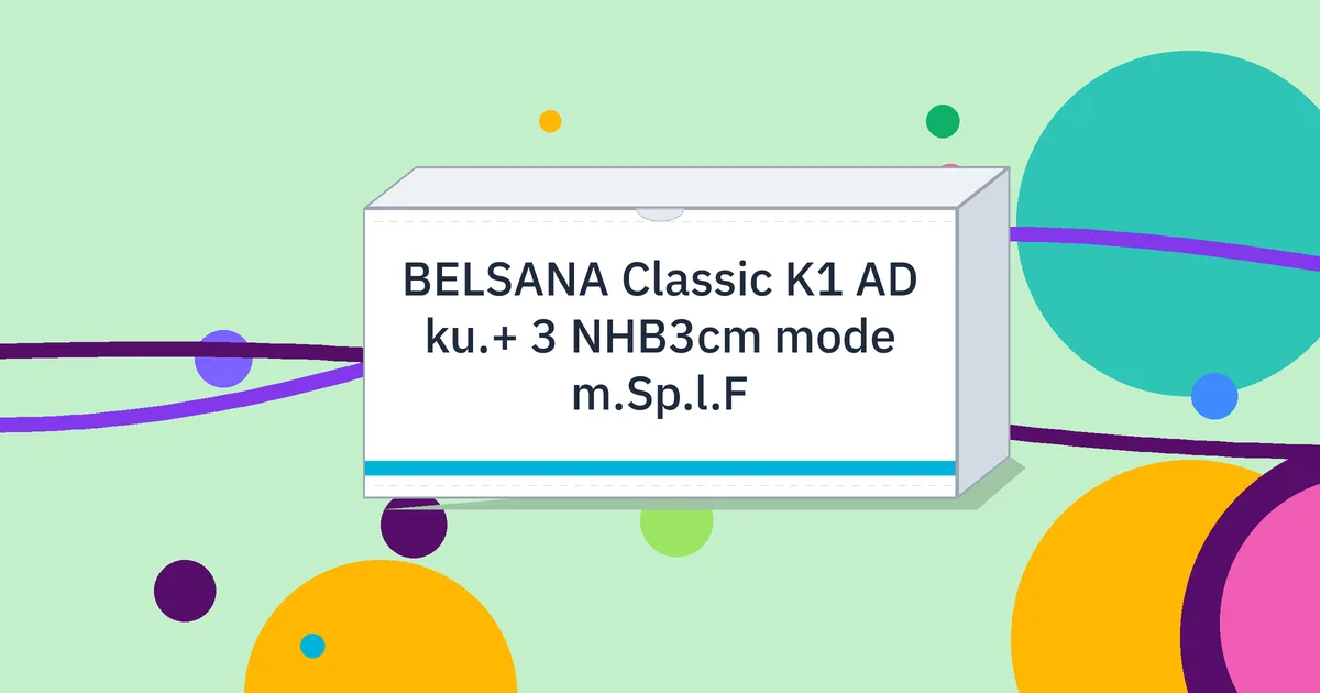 Symbolbild: Packung mit der Aufschrift BELSANA Classic K1 AD ku.+ 3 NHB3cm mode m.Sp.l.F (PZN 19255665) – Verfügbarkeit und Bezug in Apotheken in Frankfurt am Main