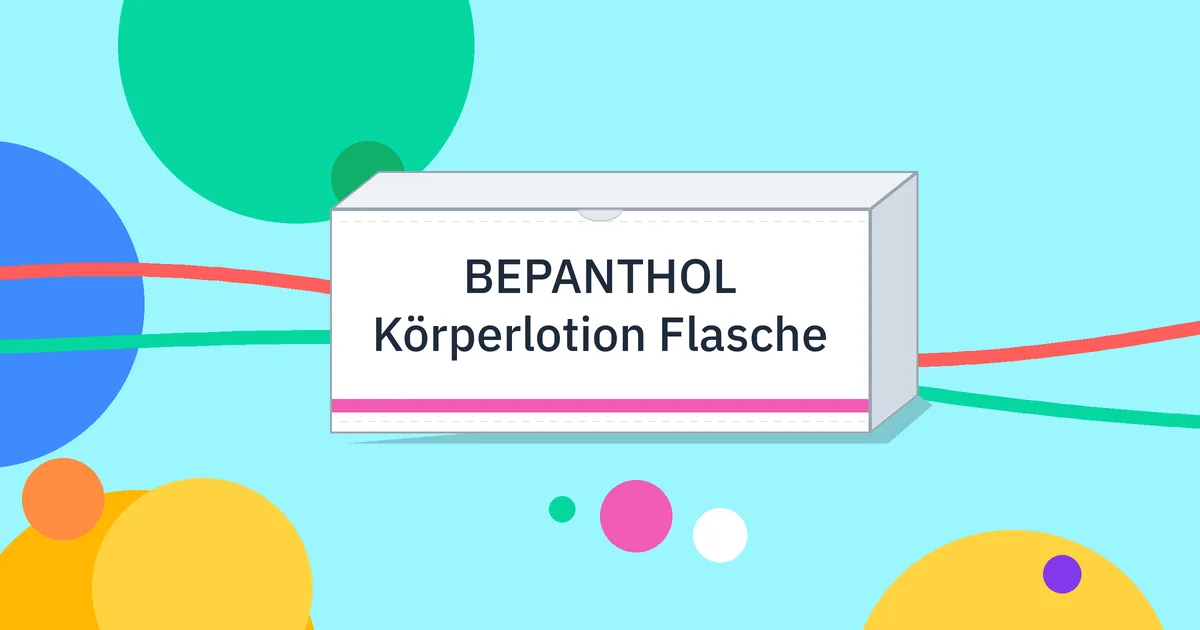 Symbolbild: Packung mit der Aufschrift BEPANTHOL Körperlotion Flasche (PZN 01627623) – Verfügbarkeit und Bezug in Apotheken in Frankfurt am Main