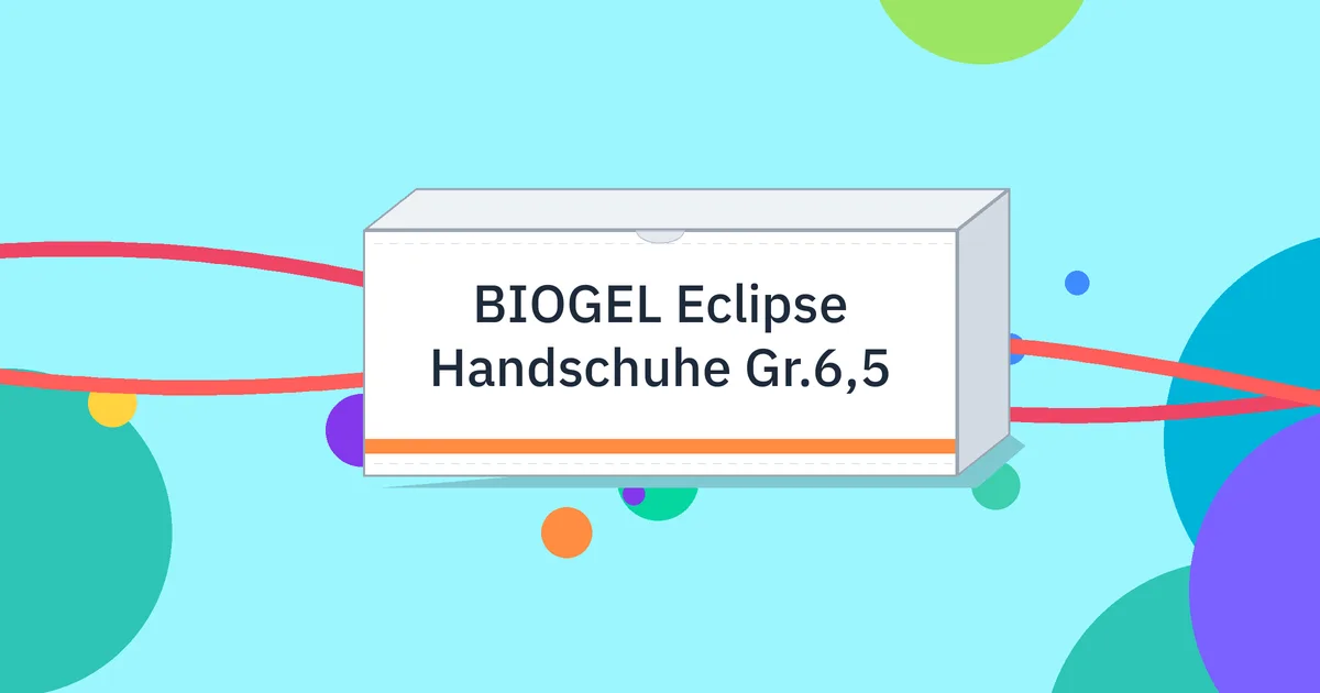 Symbolbild: Packung mit der Aufschrift BIOGEL Eclipse Handschuhe Gr.6,5 (PZN 04764763) – Verfügbarkeit und Bezug in Apotheken in Frankfurt am Main