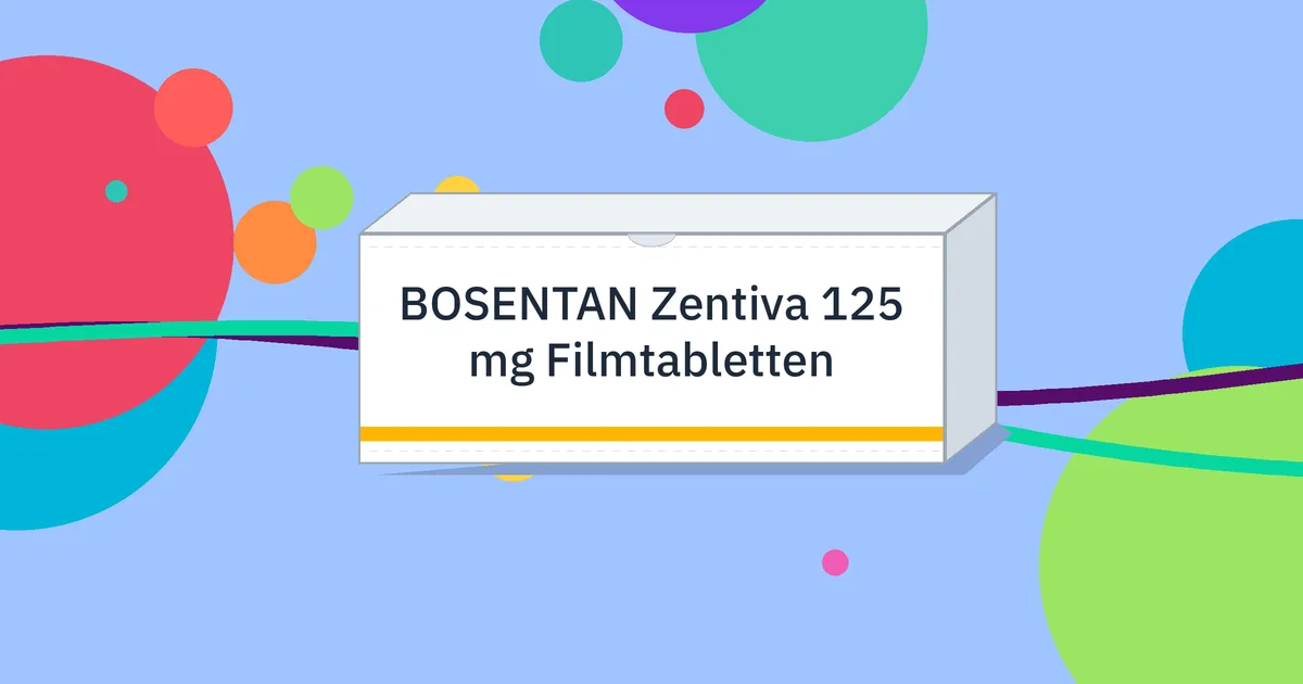 Symbolbild: Packung mit der Aufschrift BOSENTAN Zentiva 125 mg Filmtabletten (PZN 18263415) – Verfügbarkeit und Bezug in Apotheken in Frankfurt am Main