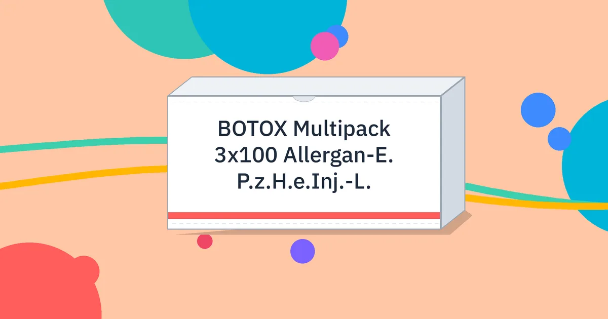 Symbolbild: Packung mit der Aufschrift BOTOX Multipack 3x100 Allergan-E. P.z.H.e.Inj.-L. (PZN 07715452) – Verfügbarkeit und Bezug in Apotheken in Frankfurt am Main