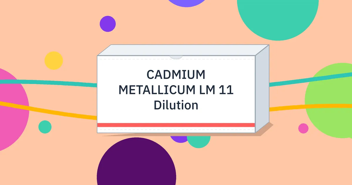 Symbolbild: Packung mit der Aufschrift CADMIUM METALLICUM LM 11 Dilution (PZN 13400190) – Verfügbarkeit und Bezug in Apotheken in Frankfurt am Main