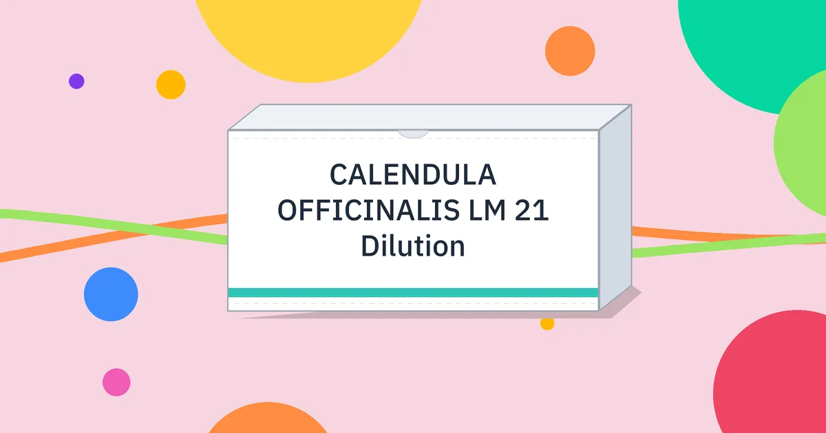 Symbolbild: Packung mit der Aufschrift CALENDULA OFFICINALIS LM 21 Dilution (PZN 12807452) – Verfügbarkeit und Bezug in Apotheken in Frankfurt am Main