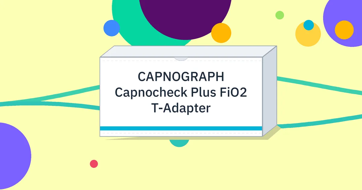 Symbolbild: Packung mit der Aufschrift CAPNOGRAPH Capnocheck Plus FiO2 T-Adapter (PZN 07526834) – Verfügbarkeit und Bezug in Apotheken in Frankfurt am Main