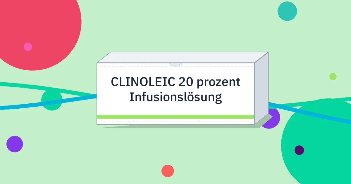 Symbolbild: Packung mit der Aufschrift CLINOLEIC 20 prozent Infusionslösung (PZN 02573817) – Verfügbarkeit und Bezug in Apotheken in Frankfurt am Main