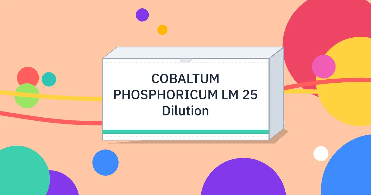 Symbolbild: Packung mit der Aufschrift COBALTUM PHOSPHORICUM LM 25 Dilution (PZN 12824226) – Verfügbarkeit und Bezug in Apotheken in Frankfurt am Main