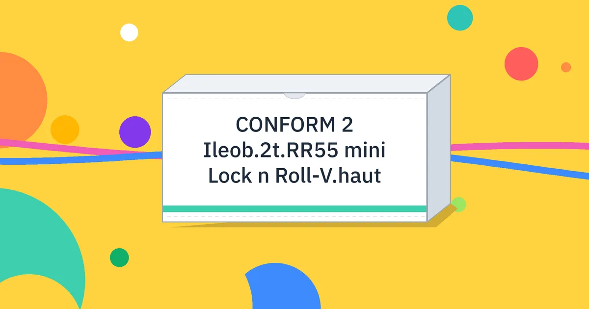 Symbolbild: Packung mit der Aufschrift CONFORM 2 Ileob.2t.RR55 mini Lock n Roll-V.haut (PZN 00207379) – Verfügbarkeit und Bezug in Apotheken in Frankfurt am Main
