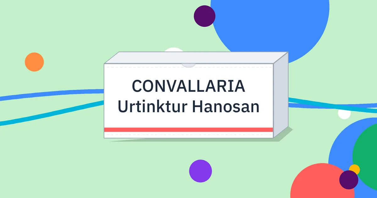 Symbolbild: Packung mit der Aufschrift CONVALLARIA Urtinktur Hanosan (PZN 07431387) – Verfügbarkeit und Bezug in Apotheken in Frankfurt am Main