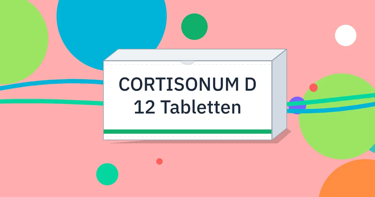 Symbolbild: Packung mit der Aufschrift CORTISONUM D 12 Tabletten (PZN 07165862) – Verfügbarkeit und Bezug in Apotheken in Frankfurt am Main