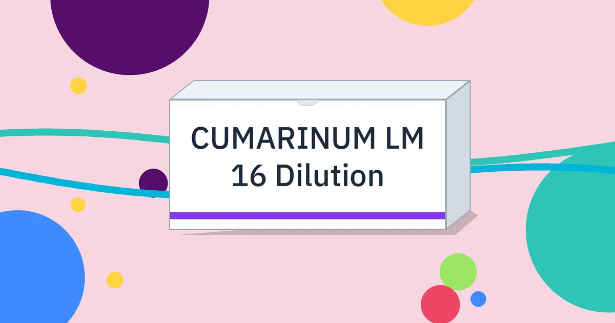 Symbolbild: Packung mit der Aufschrift CUMARINUM LM 16 Dilution (PZN 12836867) – Verfügbarkeit und Bezug in Apotheken in Frankfurt am Main