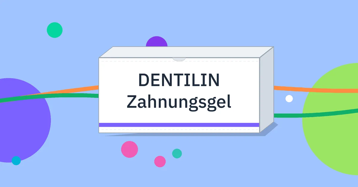 Symbolbild: Packung mit der Aufschrift DENTILIN Zahnungsgel (PZN 17587328) – Verfügbarkeit und Bezug in Apotheken in Frankfurt am Main