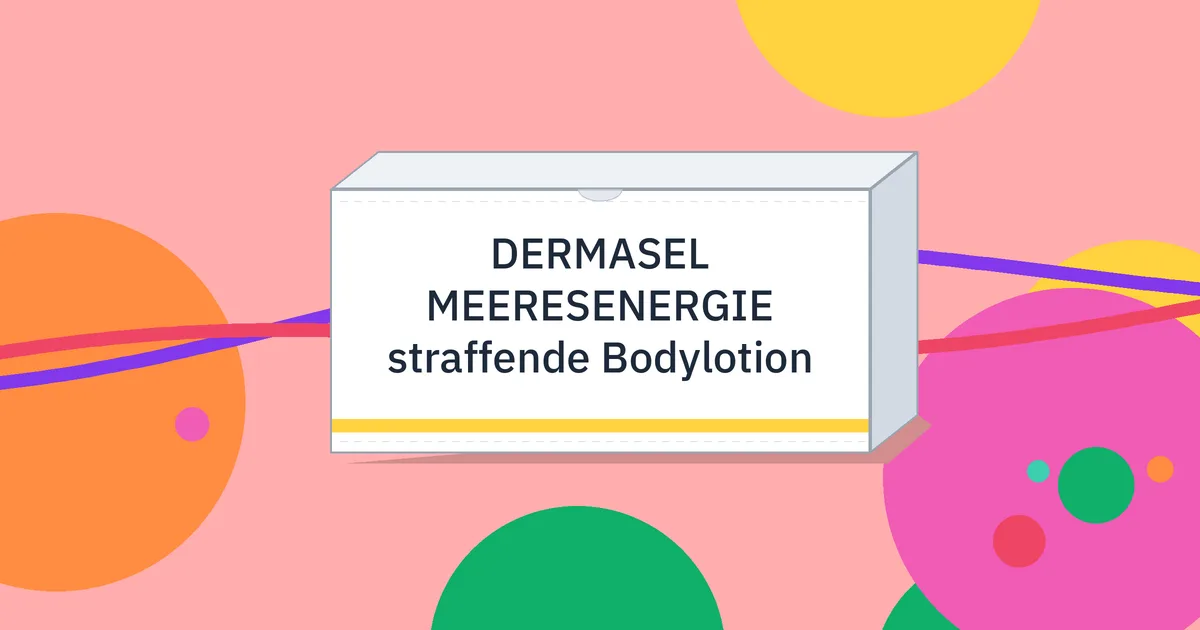Symbolbild: Packung mit der Aufschrift DERMASEL MEERESENERGIE straffende Bodylotion (PZN 11306558) – Verfügbarkeit und Bezug in Apotheken in Frankfurt am Main