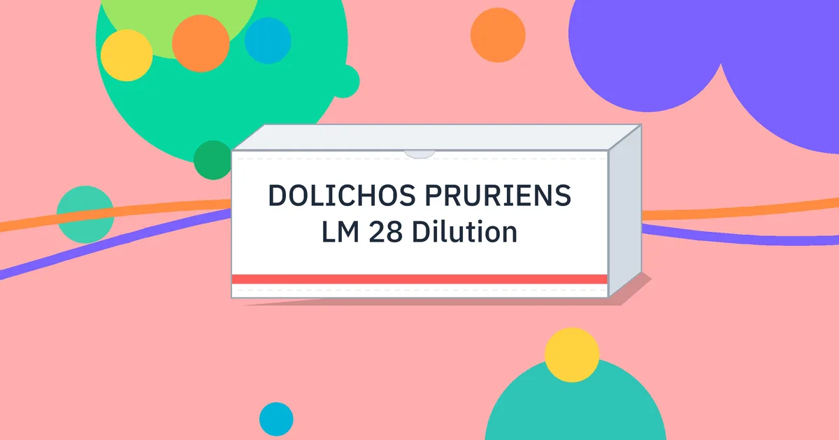 Symbolbild: Packung mit der Aufschrift DOLICHOS PRURIENS LM 28 Dilution (PZN 13466734) – Verfügbarkeit und Bezug in Apotheken in Frankfurt am Main