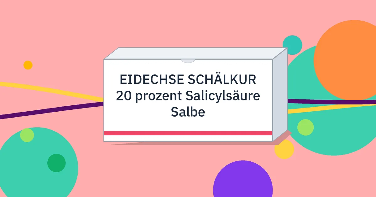 Symbolbild: Packung mit der Aufschrift EIDECHSE SCHÄLKUR 20 prozent Salicylsäure Salbe (PZN 16736915) – Verfügbarkeit und Bezug in Apotheken in Frankfurt am Main
