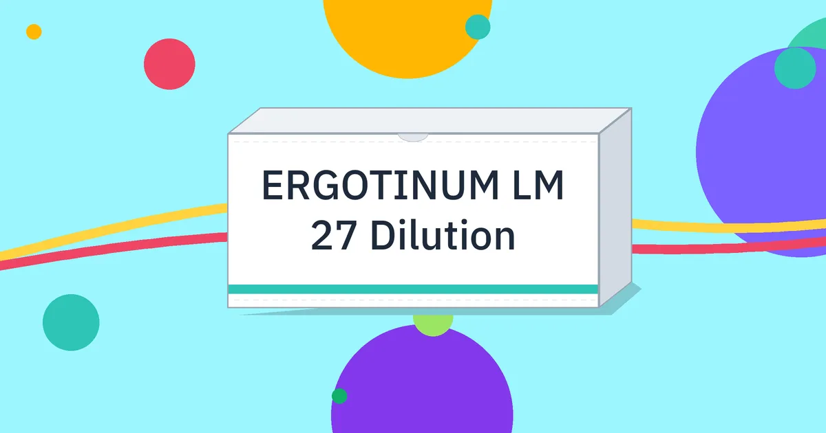 Symbolbild: Packung mit der Aufschrift ERGOTINUM LM 27 Dilution (PZN 13477399) – Verfügbarkeit und Bezug in Apotheken in Frankfurt am Main