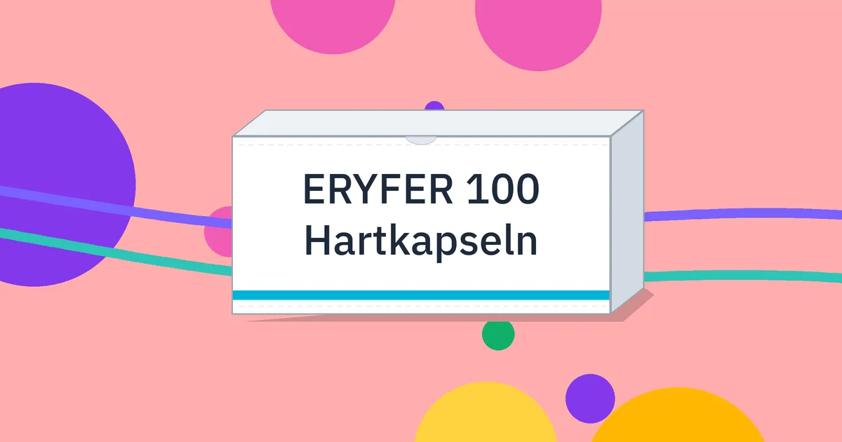 Symbolbild: Packung mit der Aufschrift ERYFER 100 Hartkapseln (PZN 04427066) – Verfügbarkeit und Bezug in Apotheken in Frankfurt am Main