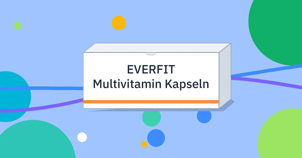 Symbolbild: Packung mit der Aufschrift EVERFIT Multivitamin Kapseln (PZN 16657251) – Verfügbarkeit und Bezug in Apotheken in Frankfurt am Main