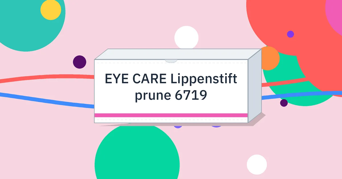 Symbolbild: Packung mit der Aufschrift EYE CARE Lippenstift prune 6719 (PZN 19253933) – Verfügbarkeit und Bezug in Apotheken in Frankfurt am Main