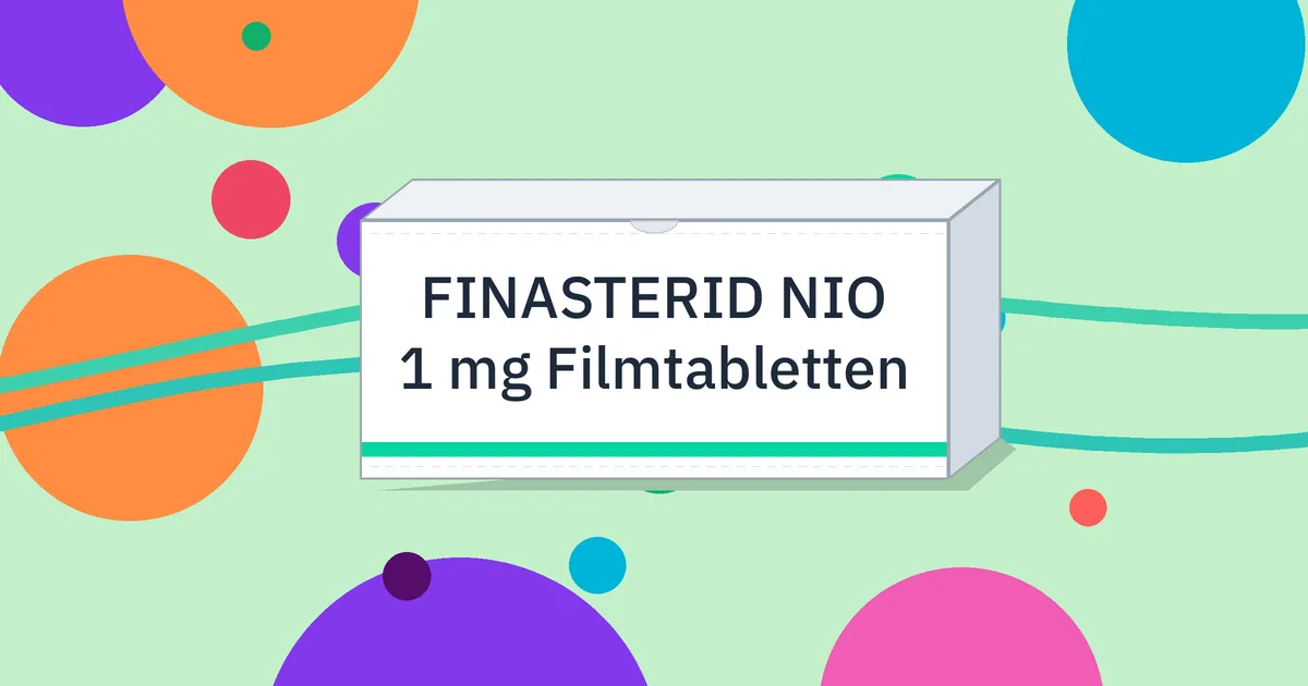 Symbolbild: Packung mit der Aufschrift FINASTERID NIO 1 mg Filmtabletten (PZN 16128334) – Verfügbarkeit und Bezug in Apotheken in Frankfurt am Main