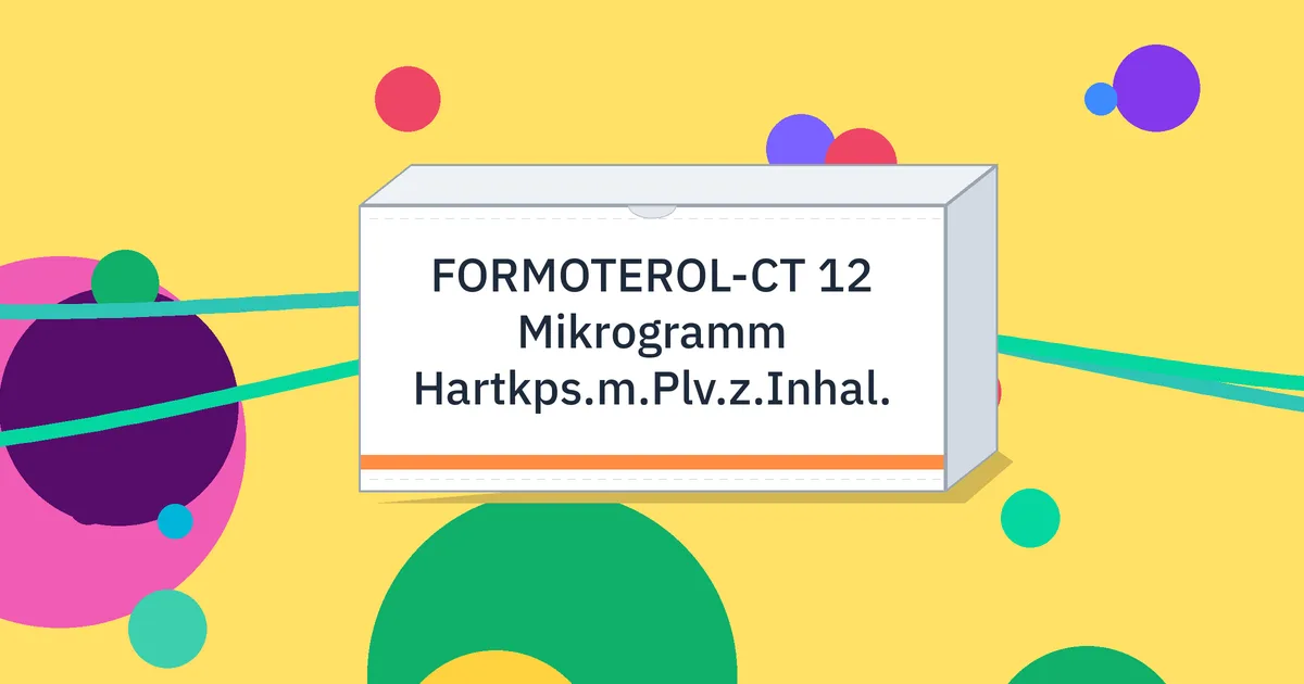 Symbolbild: Packung mit der Aufschrift FORMOTEROL-CT 12 Mikrogramm Hartkps.m.Plv.z.Inhal. (PZN 00295596) – Verfügbarkeit und Bezug in Apotheken in Frankfurt am Main