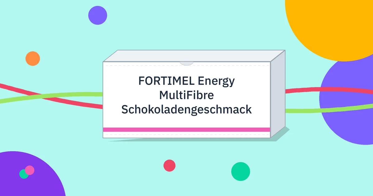 Symbolbild: Packung mit der Aufschrift FORTIMEL Energy MultiFibre Schokoladengeschmack (PZN 04789674) – Verfügbarkeit und Bezug in Apotheken in Frankfurt am Main