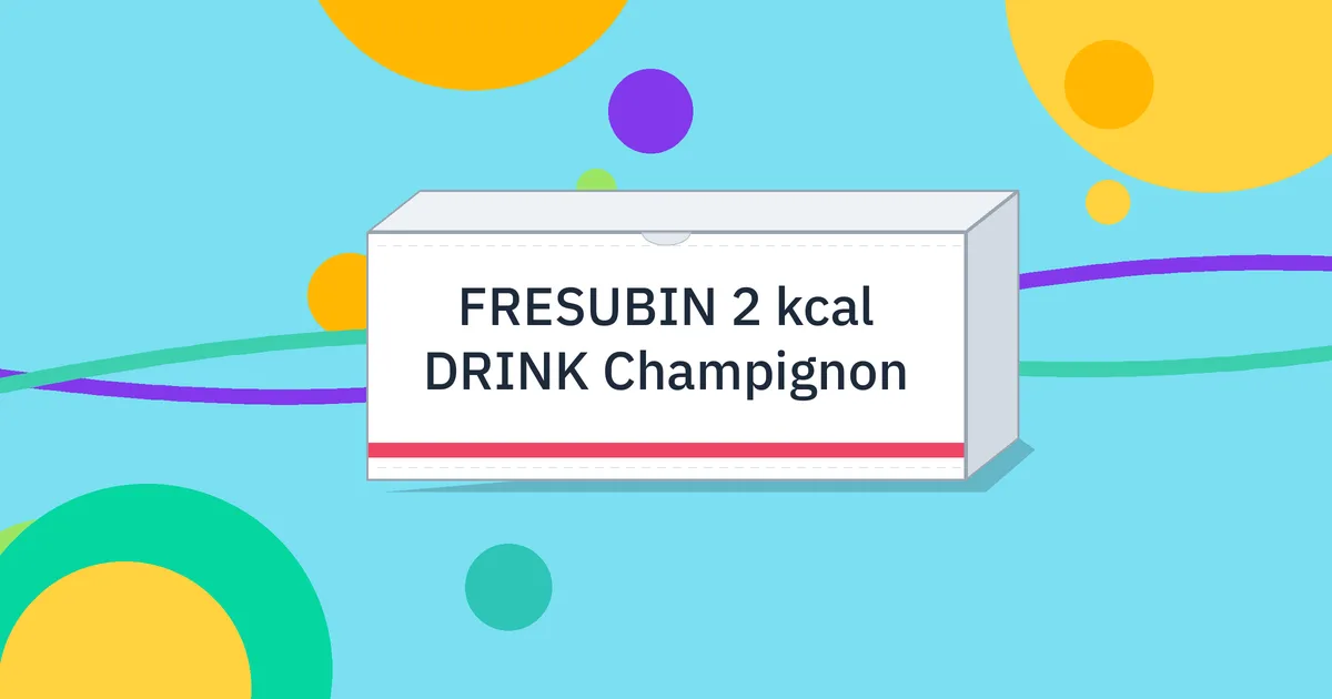 Symbolbild: Packung mit der Aufschrift FRESUBIN 2 kcal DRINK Champignon (PZN 14139003) – Verfügbarkeit und Bezug in Apotheken in Frankfurt am Main