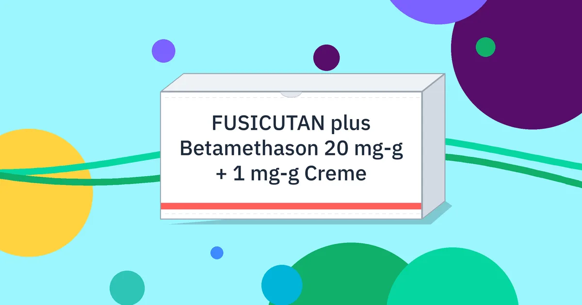 Symbolbild: Packung mit der Aufschrift FUSICUTAN plus Betamethason 20 mg-g + 1 mg-g Creme (PZN 12395564) – Verfügbarkeit und Bezug in Apotheken in Frankfurt am Main