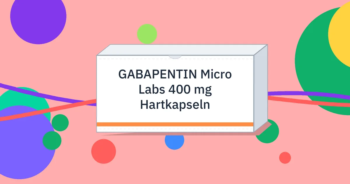 Symbolbild: Packung mit der Aufschrift GABAPENTIN Micro Labs 400 mg Hartkapseln (PZN 10517129) – Verfügbarkeit und Bezug in Apotheken in Frankfurt am Main