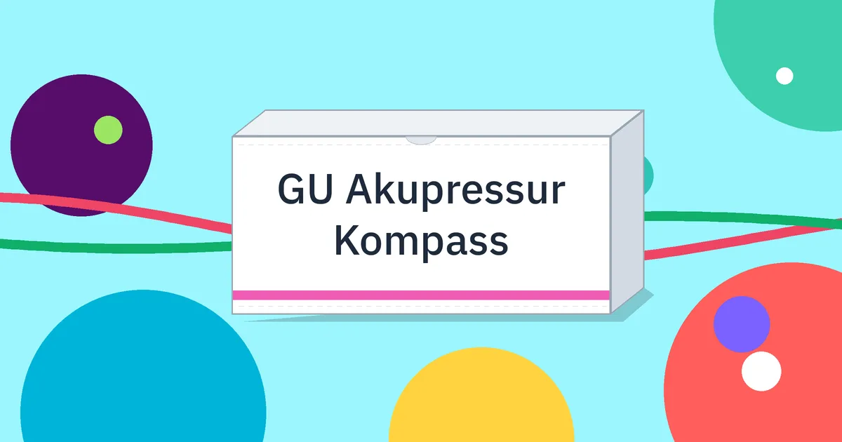 Symbolbild: Packung mit der Aufschrift GU Akupressur Kompass (PZN 11600424) – Verfügbarkeit und Bezug in Apotheken in Frankfurt am Main