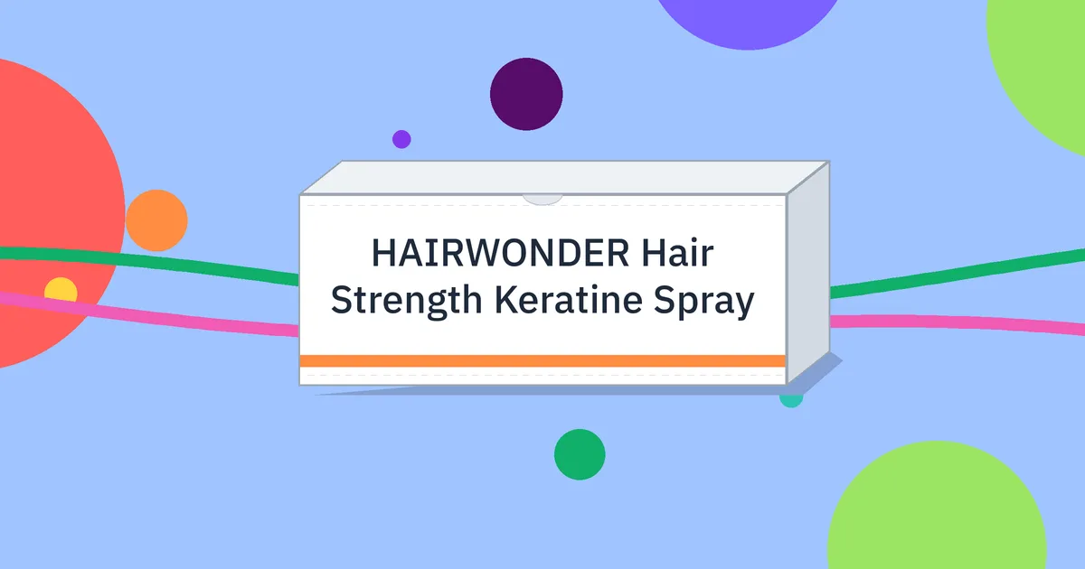 Symbolbild: Packung mit der Aufschrift HAIRWONDER Hair Strength Keratine Spray (PZN 19231073) – Verfügbarkeit und Bezug in Apotheken in Frankfurt am Main
