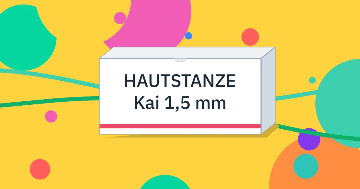 Symbolbild: Packung mit der Aufschrift HAUTSTANZE Kai 1,5 mm (PZN 18605028) – Verfügbarkeit und Bezug in Apotheken in Frankfurt am Main