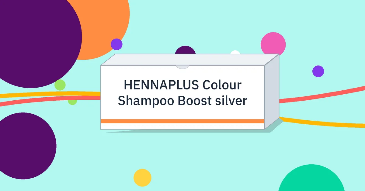 Symbolbild: Packung mit der Aufschrift HENNAPLUS Colour Shampoo Boost silver (PZN 01213258) – Verfügbarkeit und Bezug in Apotheken in Frankfurt am Main