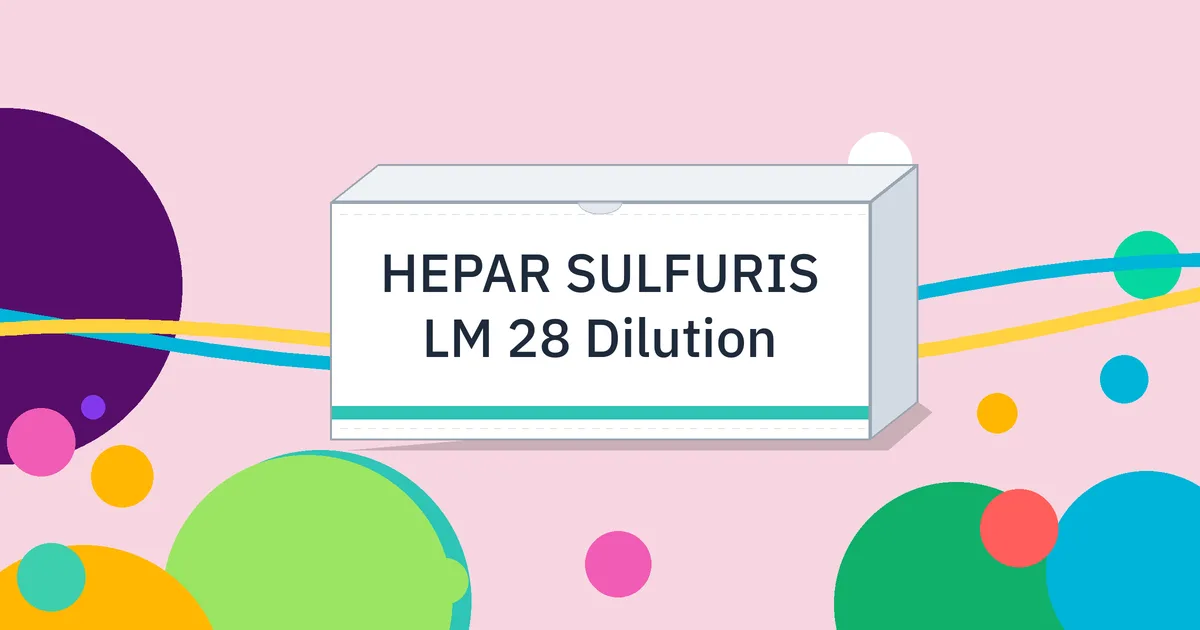 Symbolbild: Packung mit der Aufschrift HEPAR SULFURIS LM 28 Dilution (PZN 12887617) – Verfügbarkeit und Bezug in Apotheken in Frankfurt am Main