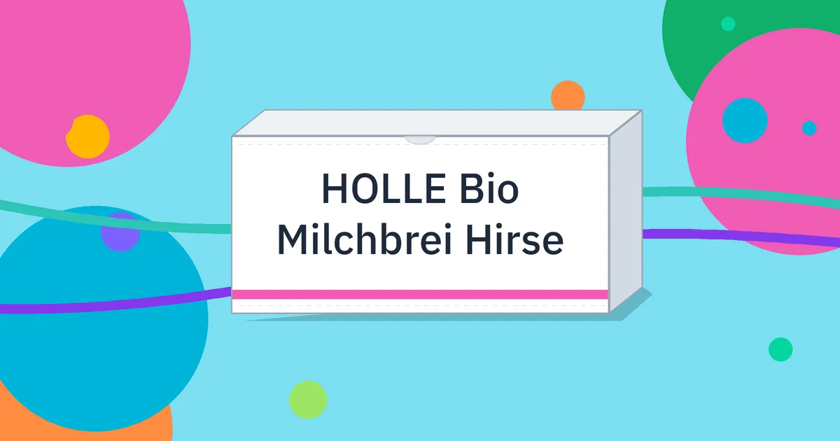 Symbolbild: Packung mit der Aufschrift HOLLE Bio Milchbrei Hirse (PZN 02909281) – Verfügbarkeit und Bezug in Apotheken in Frankfurt am Main