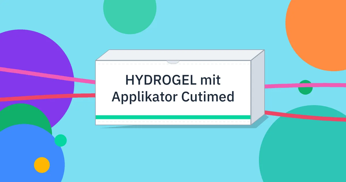 Symbolbild: Packung mit der Aufschrift HYDROGEL mit Applikator Cutimed (PZN 09335475) – Verfügbarkeit und Bezug in Apotheken in Frankfurt am Main