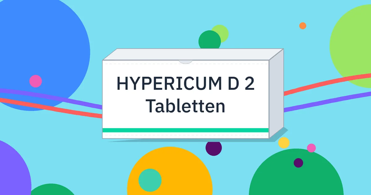 Symbolbild: Packung mit der Aufschrift HYPERICUM D 2 Tabletten (PZN 02631609) – Verfügbarkeit und Bezug in Apotheken in Frankfurt am Main