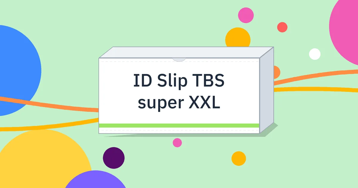 Symbolbild: Packung mit der Aufschrift ID Slip TBS super XXL (PZN 17569299) – Verfügbarkeit und Bezug in Apotheken in Frankfurt am Main