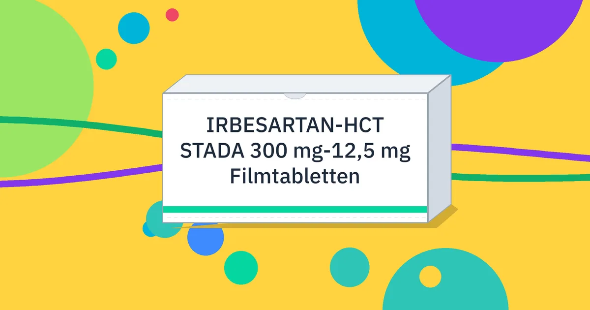 Symbolbild: Packung mit der Aufschrift IRBESARTAN-HCT STADA 300 mg-12,5 mg Filmtabletten (PZN 09715137) – Verfügbarkeit und Bezug in Apotheken in Frankfurt am Main