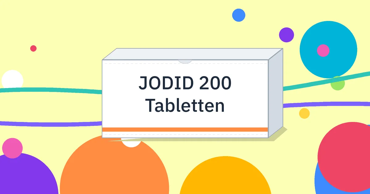 Symbolbild: Packung mit der Aufschrift JODID 200 Tabletten (PZN 03799133) – Verfügbarkeit und Bezug in Apotheken in Frankfurt am Main