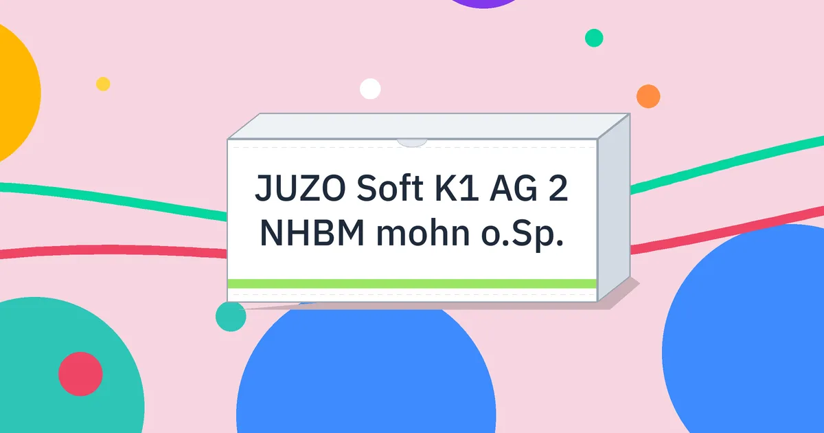 Symbolbild: Packung mit der Aufschrift JUZO Soft K1 AG 2 NHBM mohn o.Sp. (PZN 14995067) – Verfügbarkeit und Bezug in Apotheken in Frankfurt am Main