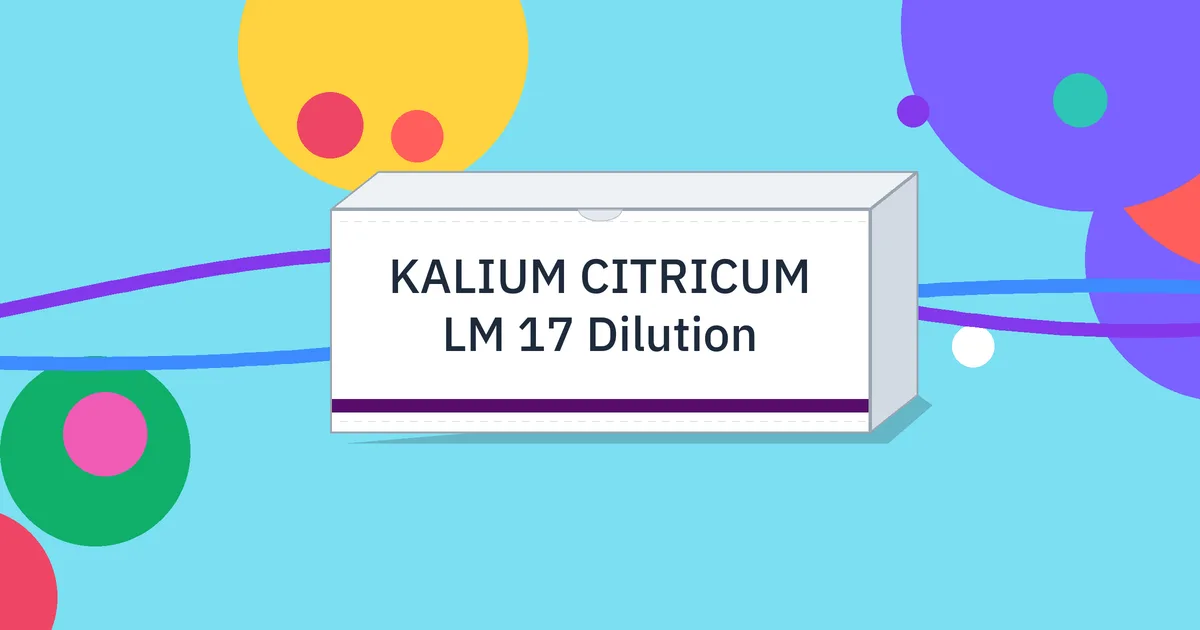 Symbolbild: Packung mit der Aufschrift KALIUM CITRICUM LM 17 Dilution (PZN 12920183) – Verfügbarkeit und Bezug in Apotheken in Frankfurt am Main