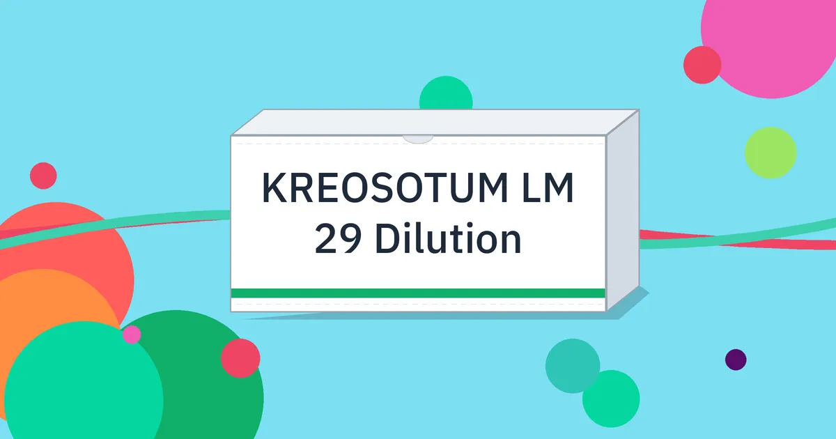 Symbolbild: Packung mit der Aufschrift KREOSOTUM LM 29 Dilution (PZN 12928227) – Verfügbarkeit und Bezug in Apotheken in Frankfurt am Main