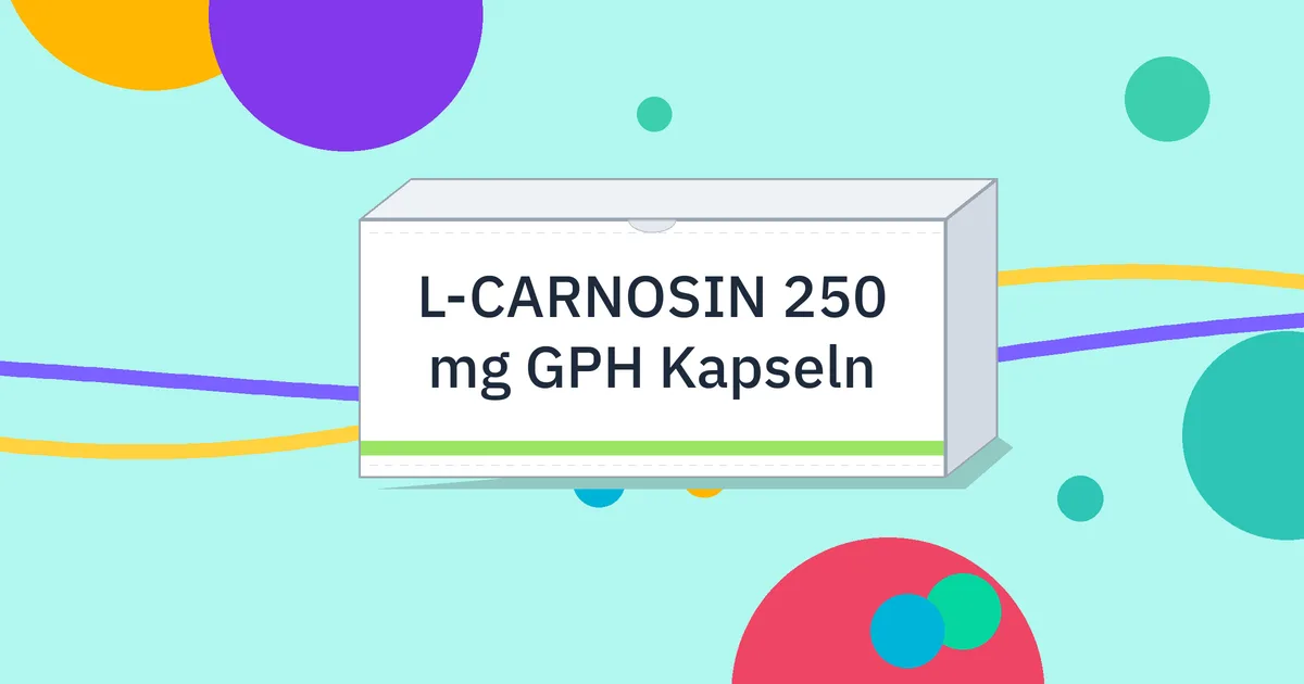Symbolbild: Packung mit der Aufschrift L-CARNOSIN 250 mg GPH Kapseln (PZN 09918509) – Verfügbarkeit und Bezug in Apotheken in Frankfurt am Main