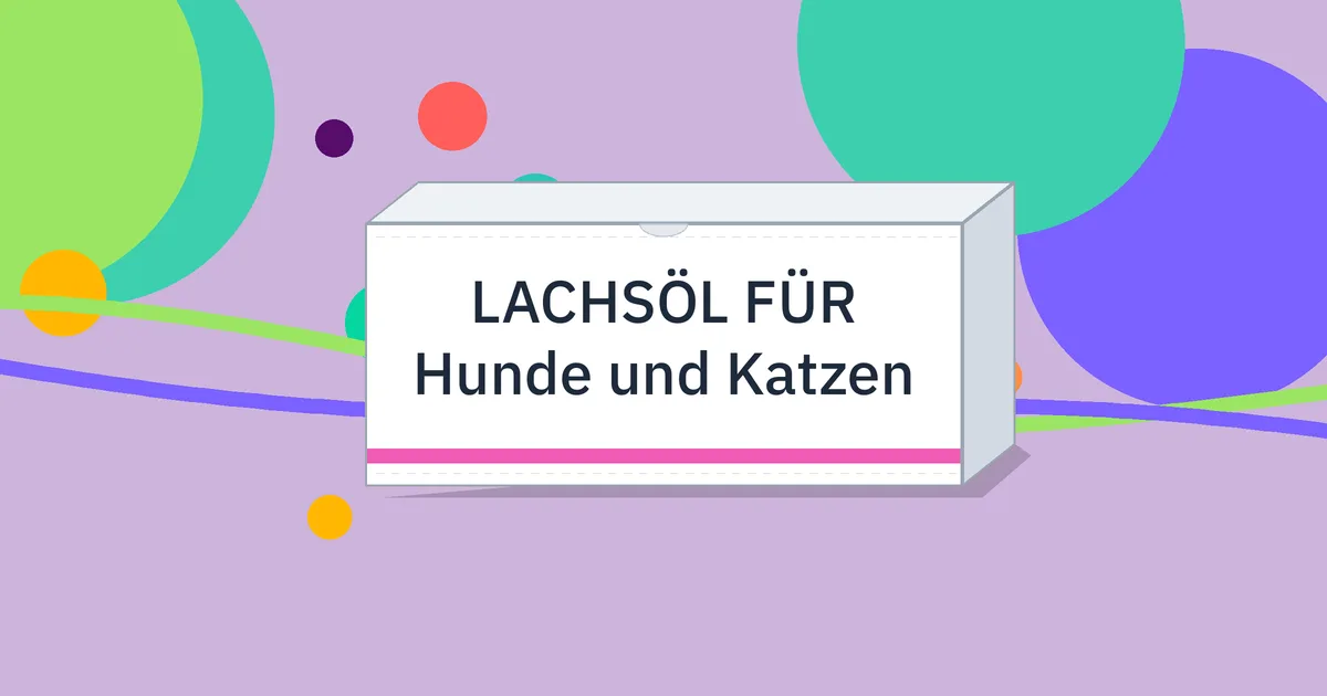 Symbolbild: Packung mit der Aufschrift LACHSÖL FÜR Hunde und Katzen (PZN 12522376) – Verfügbarkeit und Bezug in Apotheken in Frankfurt am Main