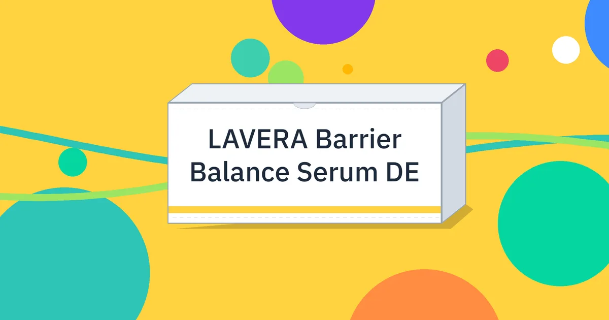 Symbolbild: Packung mit der Aufschrift LAVERA Barrier Balance Serum DE (PZN 19282426) – Verfügbarkeit und Bezug in Apotheken in Frankfurt am Main